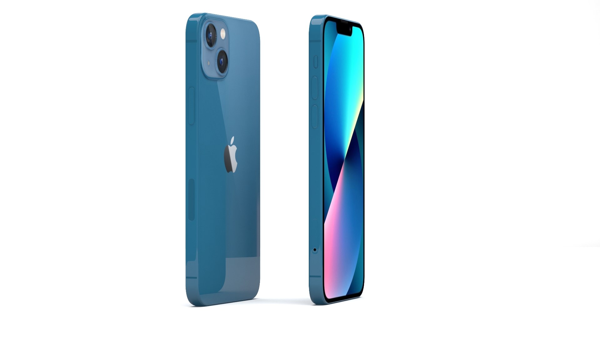 3D Apple IPhone 13 Blue - TurboSquid 2046252