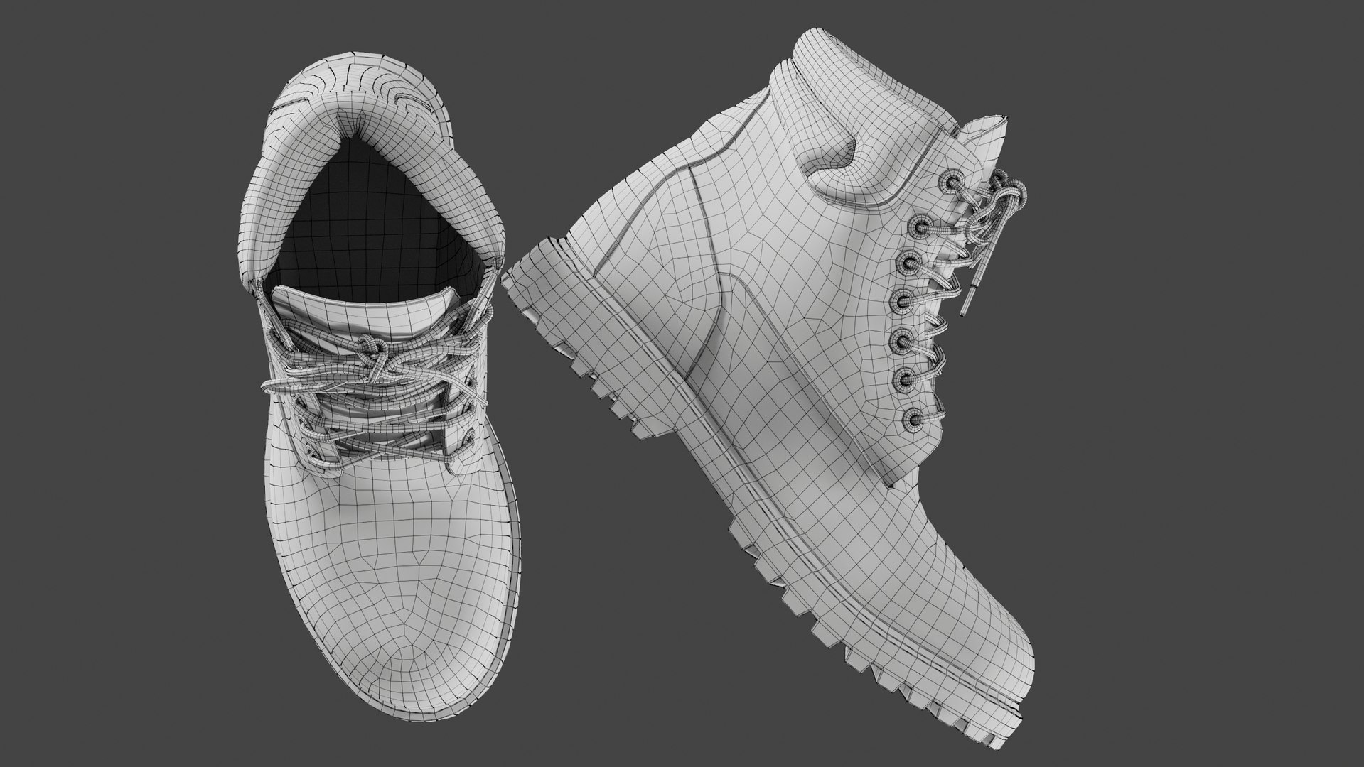 Mesh men s boots 3D - TurboSquid 1618695