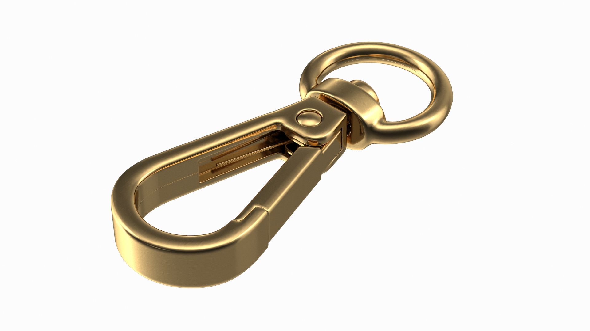 3D Push Gate Snap Hook Gold - TurboSquid 1777977