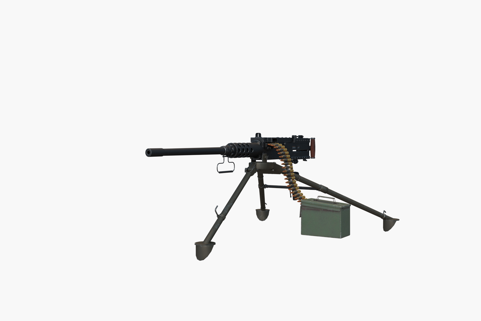 3D Machine Gun M2 Browning - TurboSquid 1878419