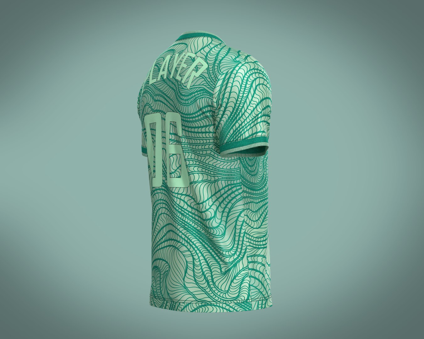 Soccer Green Jersey Player-06 3D Model - TurboSquid 1958601