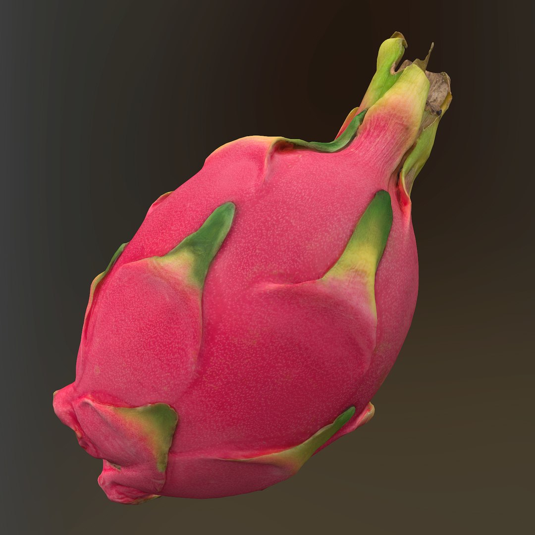 Scaned Dragonfruit Pitaya 3d Max