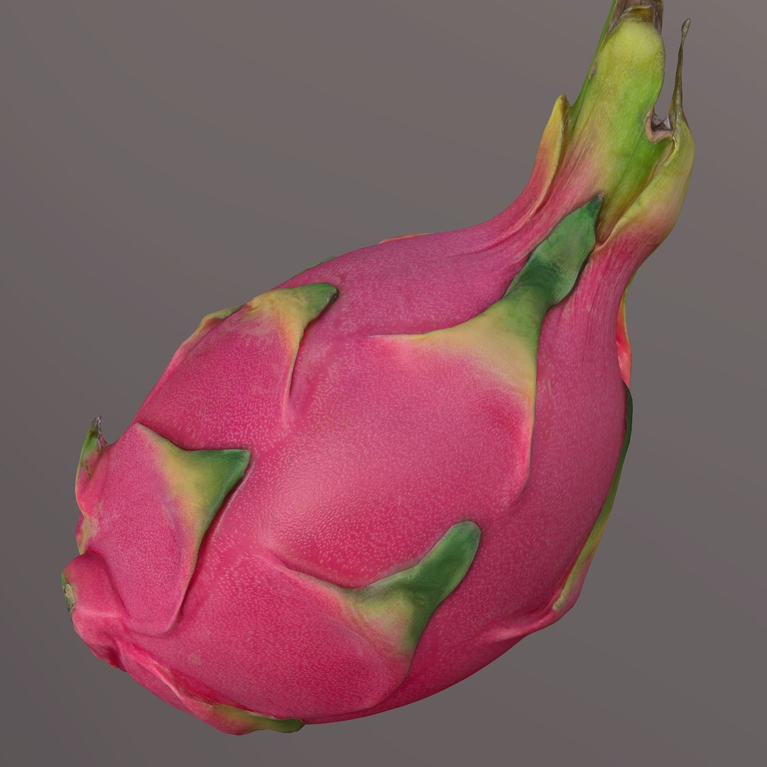 Scaned Dragonfruit Pitaya 3d Max