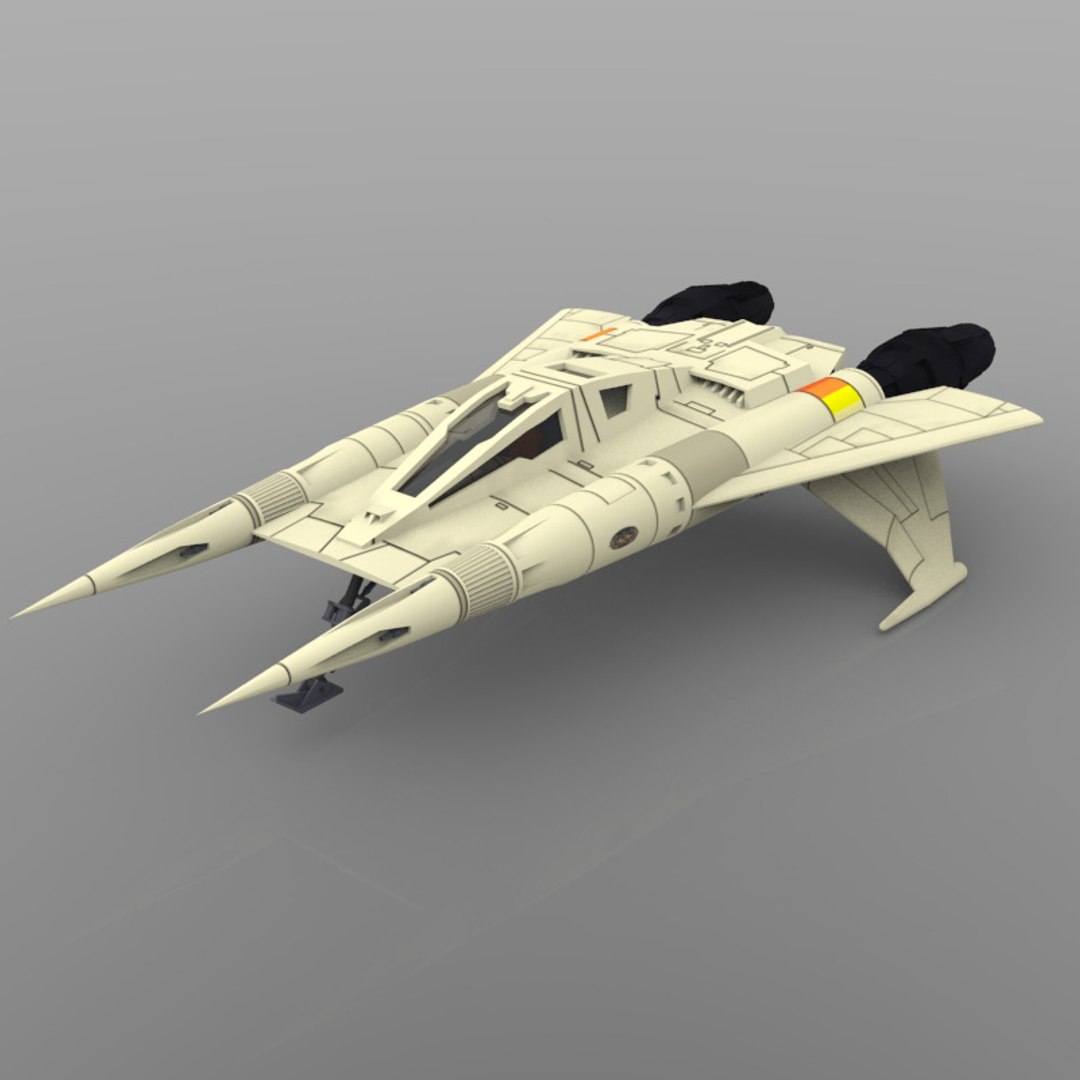 Space Fighter 3d Model
