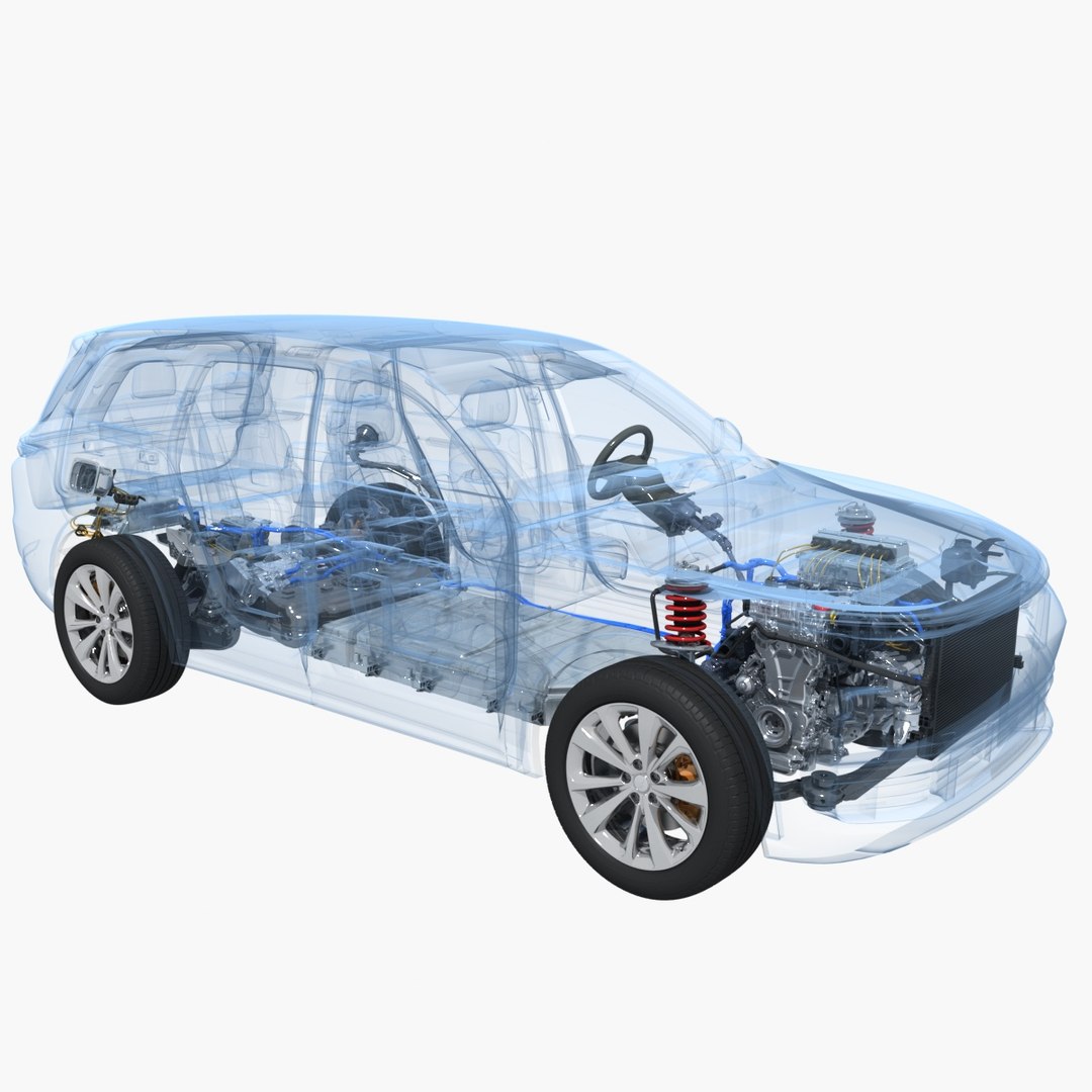 3D Extended Range Hybrid Electric Car SUV Chassis Model - TurboSquid ...