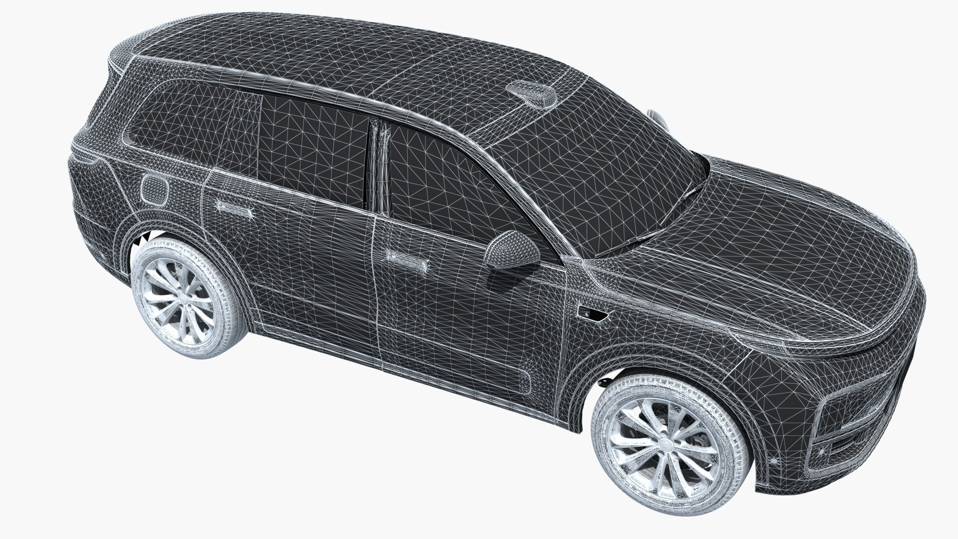 3D Extended Range Hybrid Electric Car SUV Chassis Model - TurboSquid ...