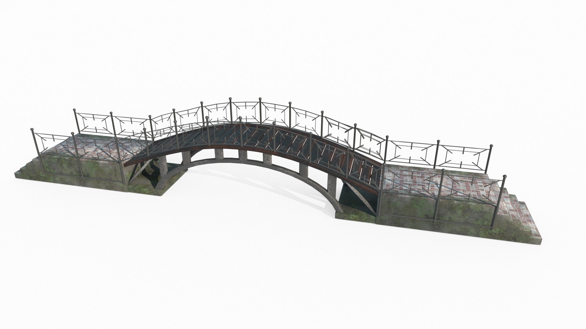Park Stone Bridge Model - TurboSquid 2167992