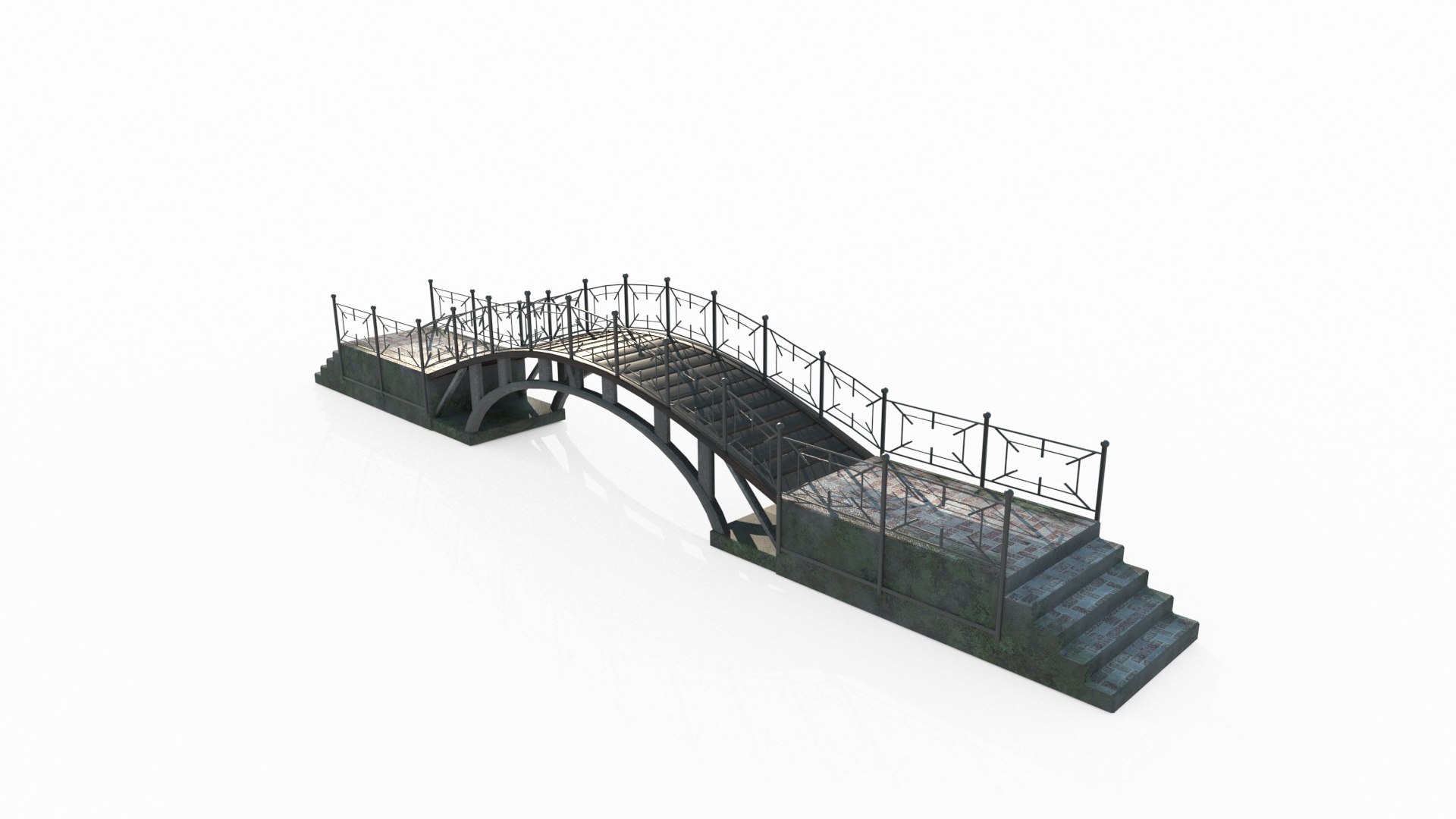 Park Stone Bridge Model - TurboSquid 2167992