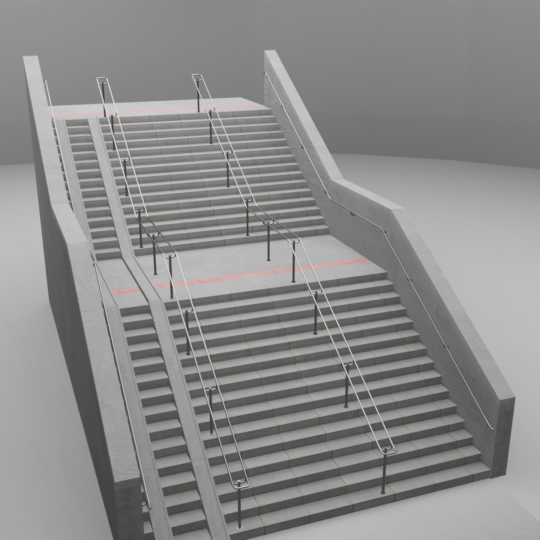 3D Stairs V2 - TurboSquid 1843676