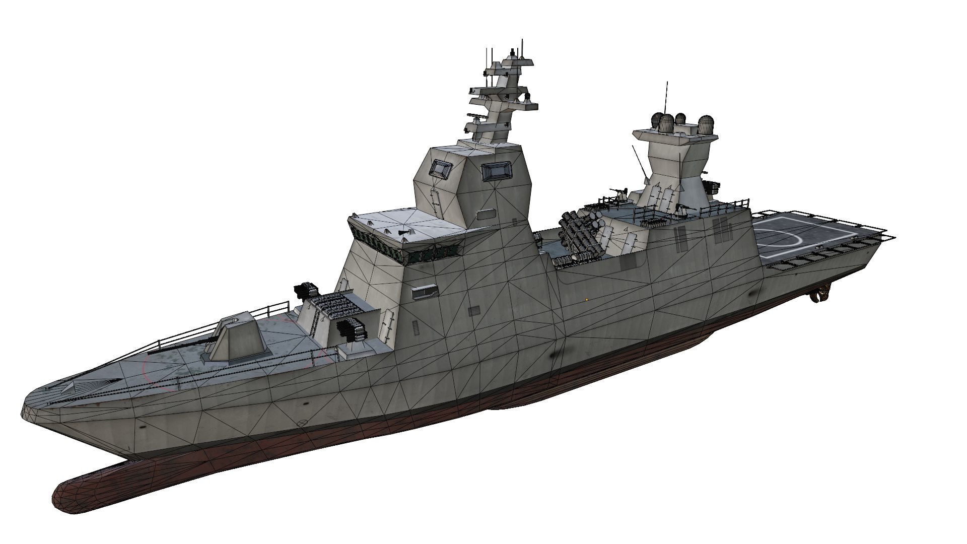 Israeli Navy Sa'ar 6 Corvette 3D Model - TurboSquid 2231726
