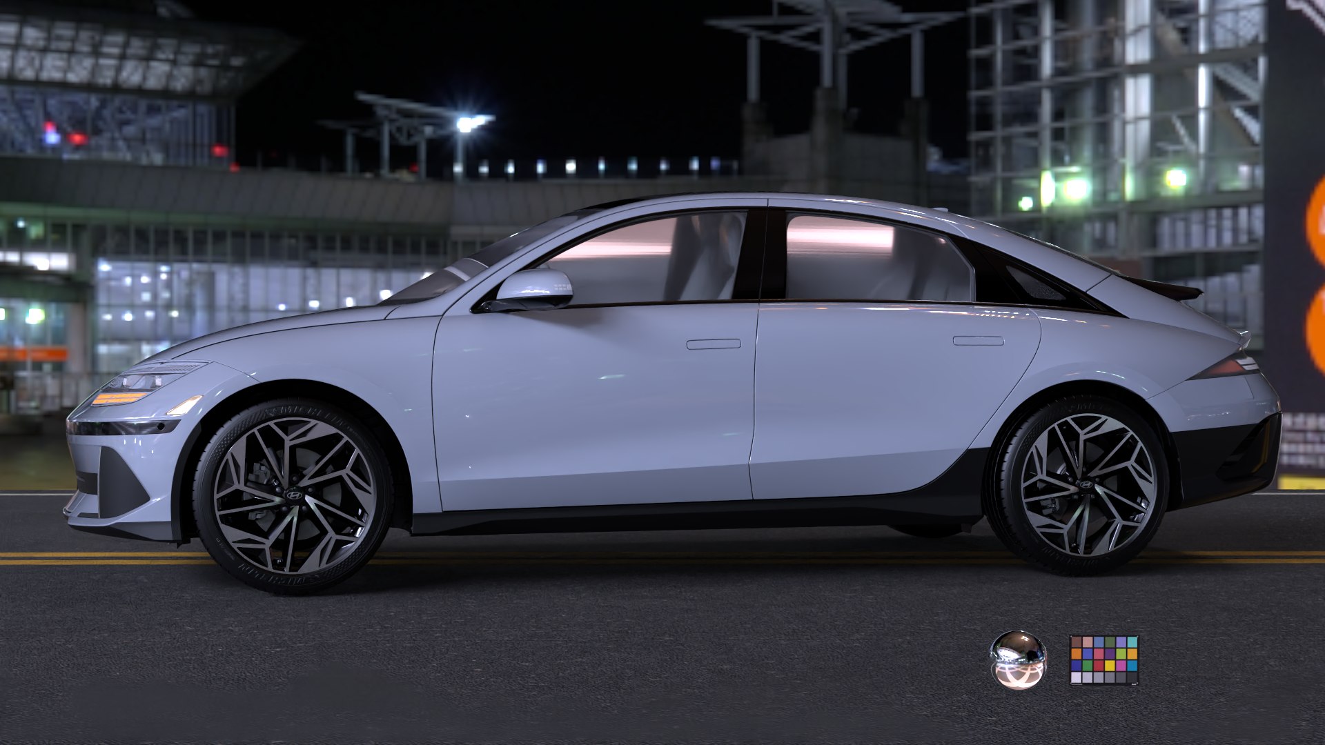 Ioniq6 -highres-Vray-Redshift-Unreal- Lightrigs Included 3D Model ...