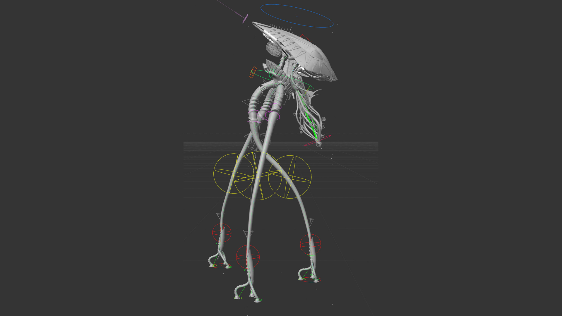 3D Alien Tripod Machine War Of The World - TurboSquid 2361023