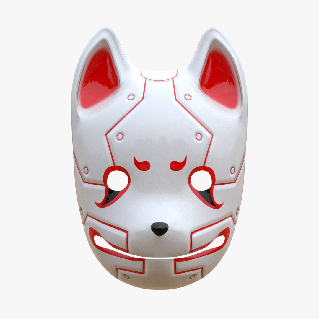 3D Kitsune Mask Mecha - TurboSquid 1884493