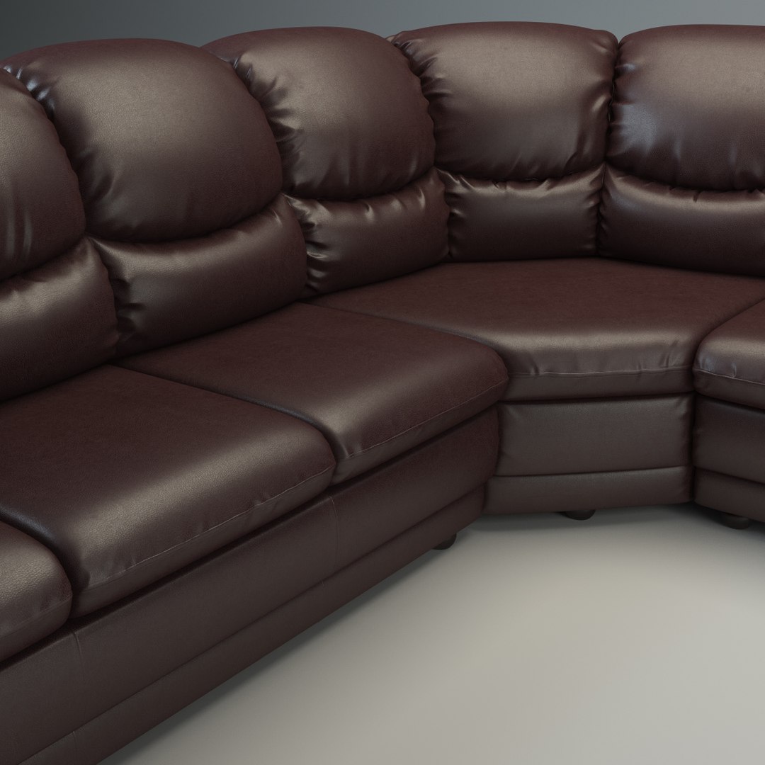 Long Corner Sofa Osvald 3d Model