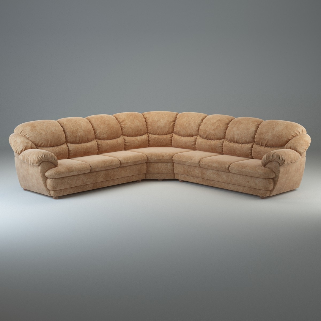 Long Corner Sofa Osvald 3d Model