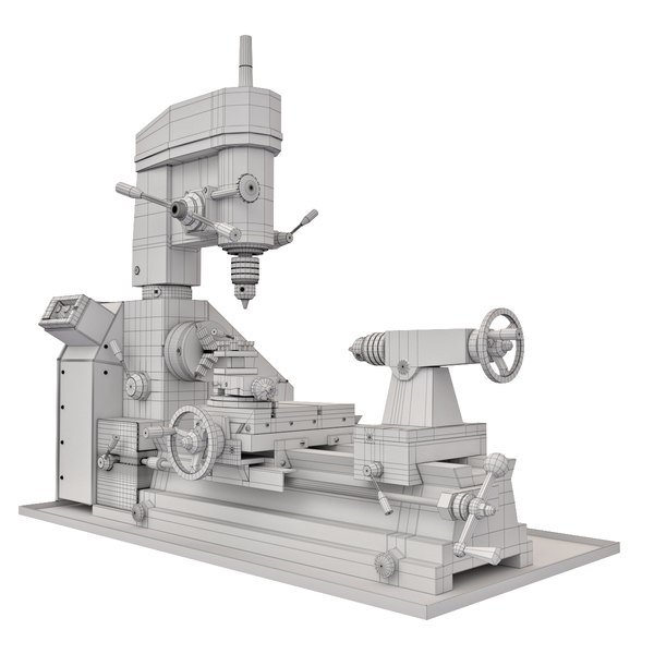 Lathe machine 3D model - TurboSquid 1163682