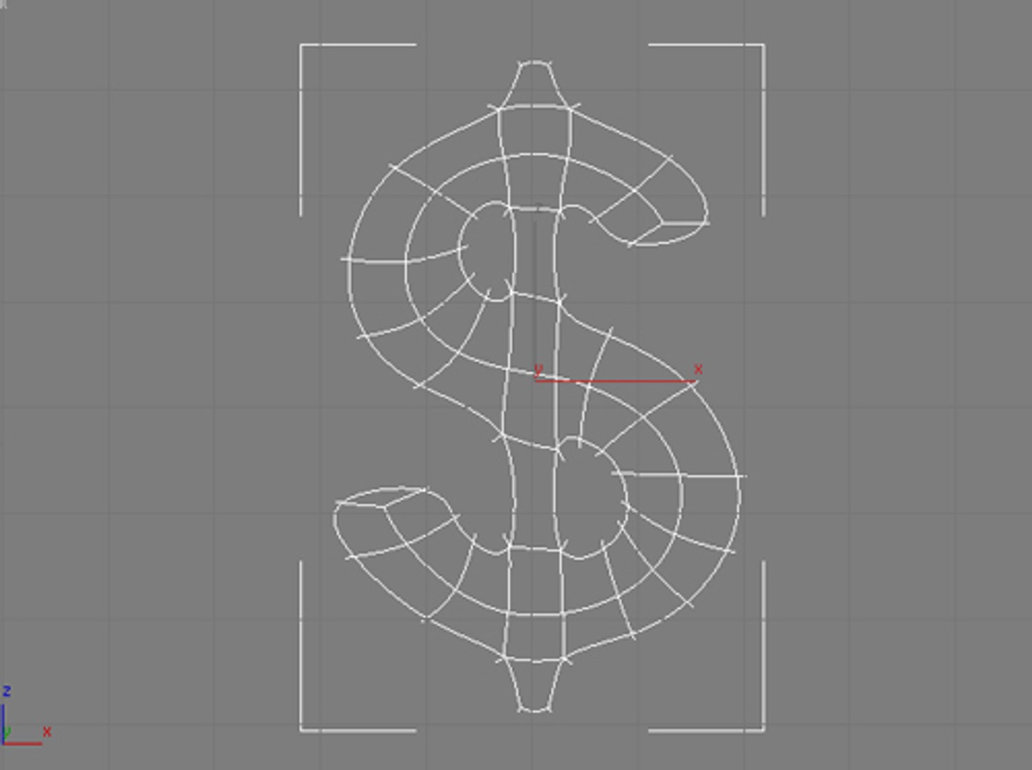 sign dollar 3d model