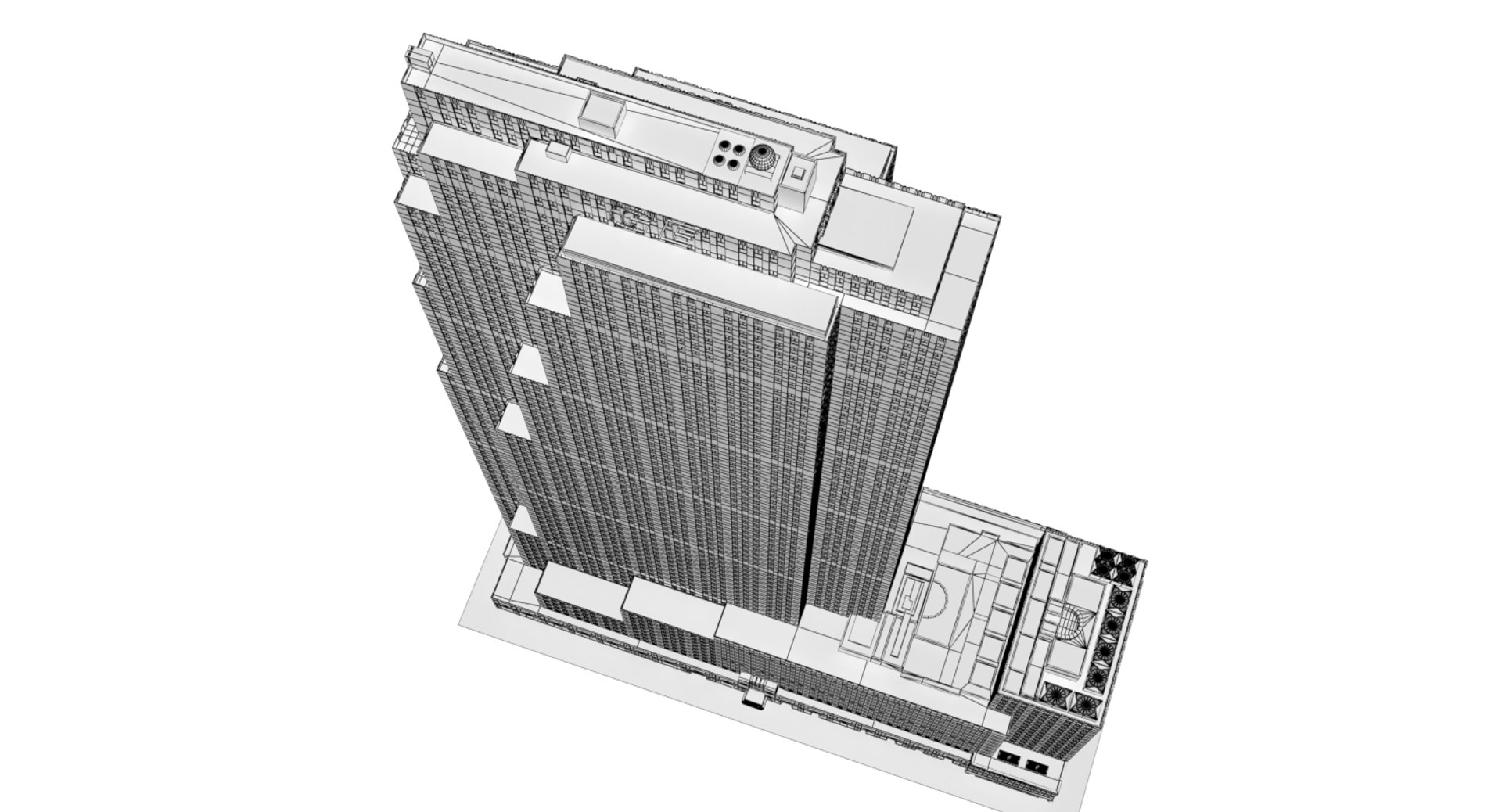 Center Comcast Building Model - TurboSquid 1313662