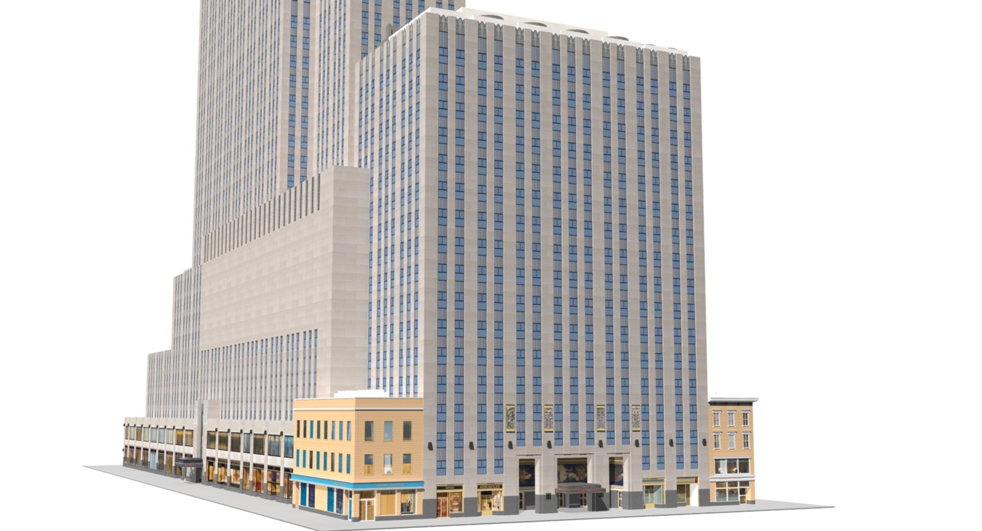 Center Comcast Building Model - TurboSquid 1313662