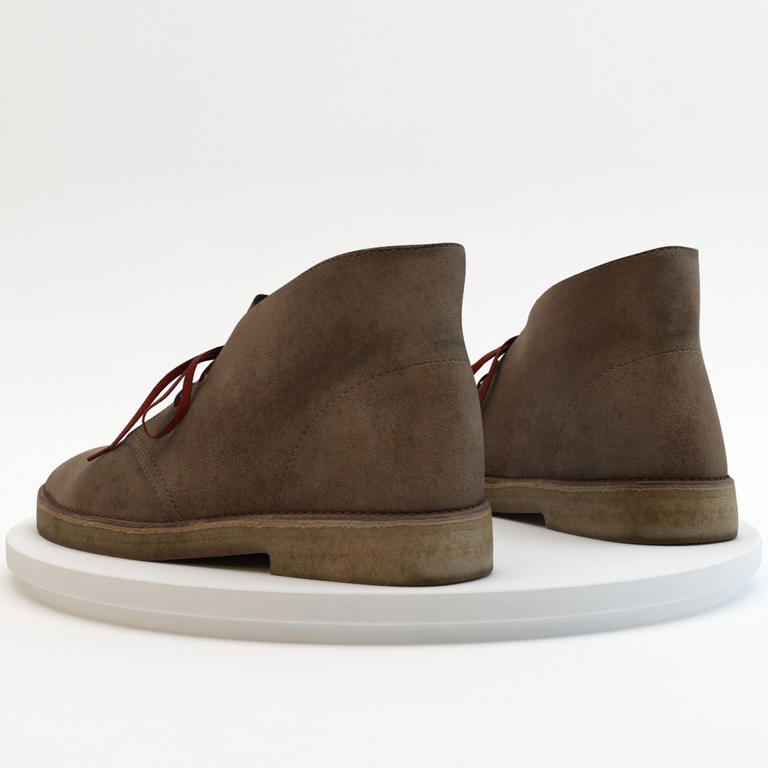 - Clarks Desert Boots 3d Model
