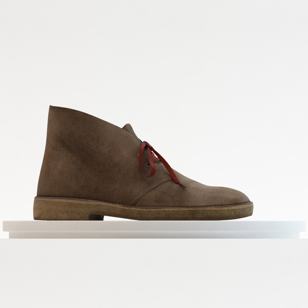 - Clarks Desert Boots 3d Model