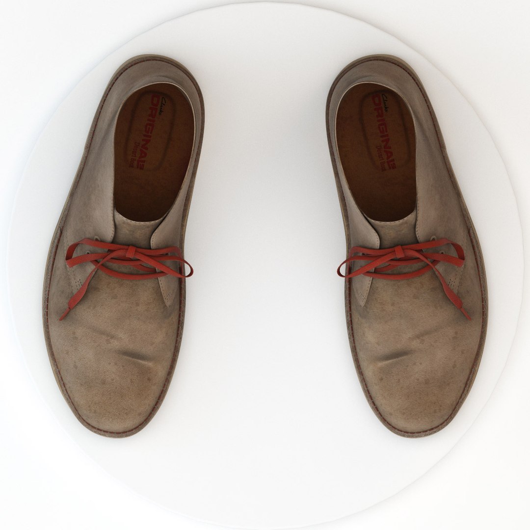 - Clarks Desert Boots 3d Model