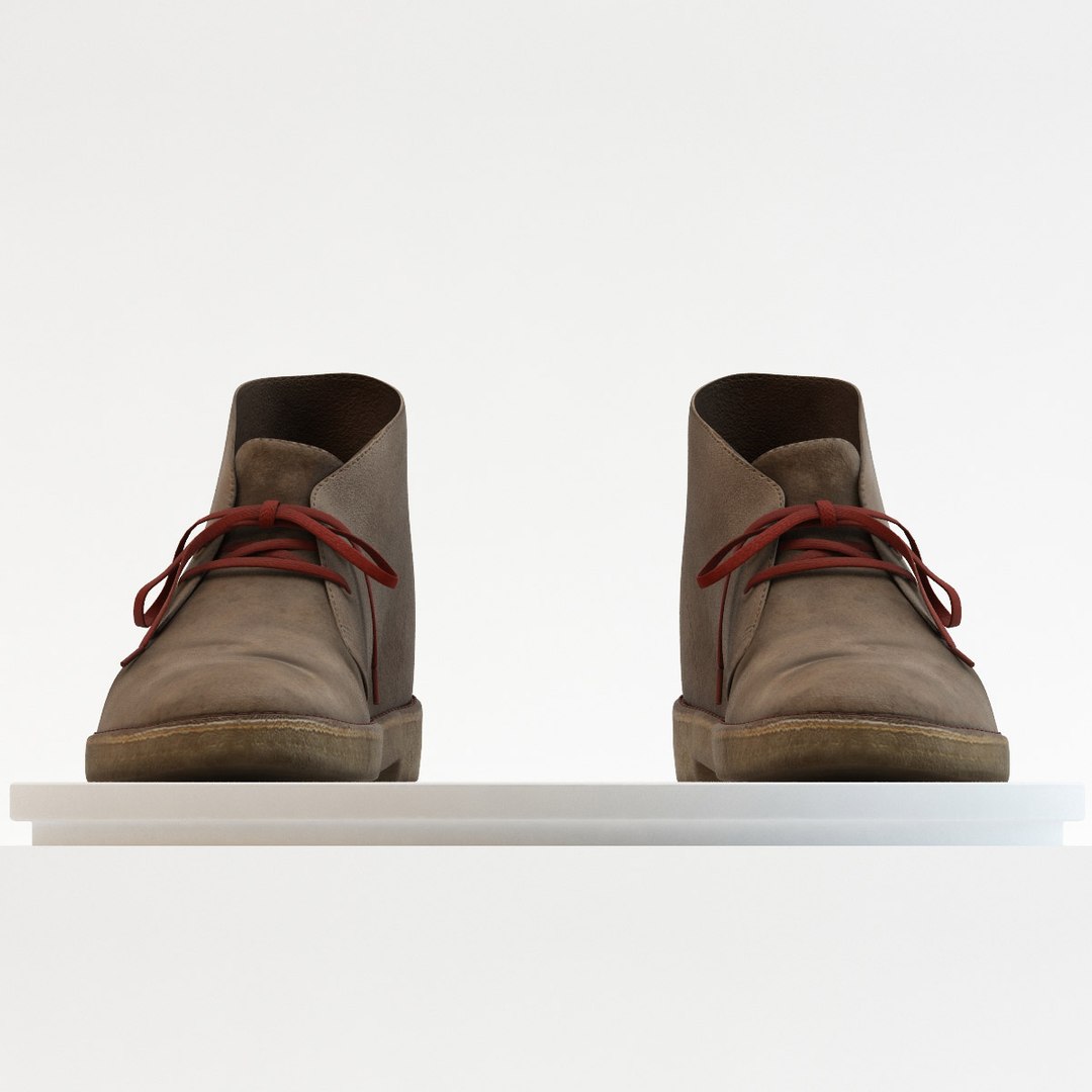 - Clarks Desert Boots 3d Model