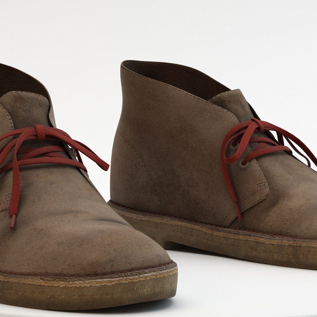 - Clarks Desert Boots 3d Model
