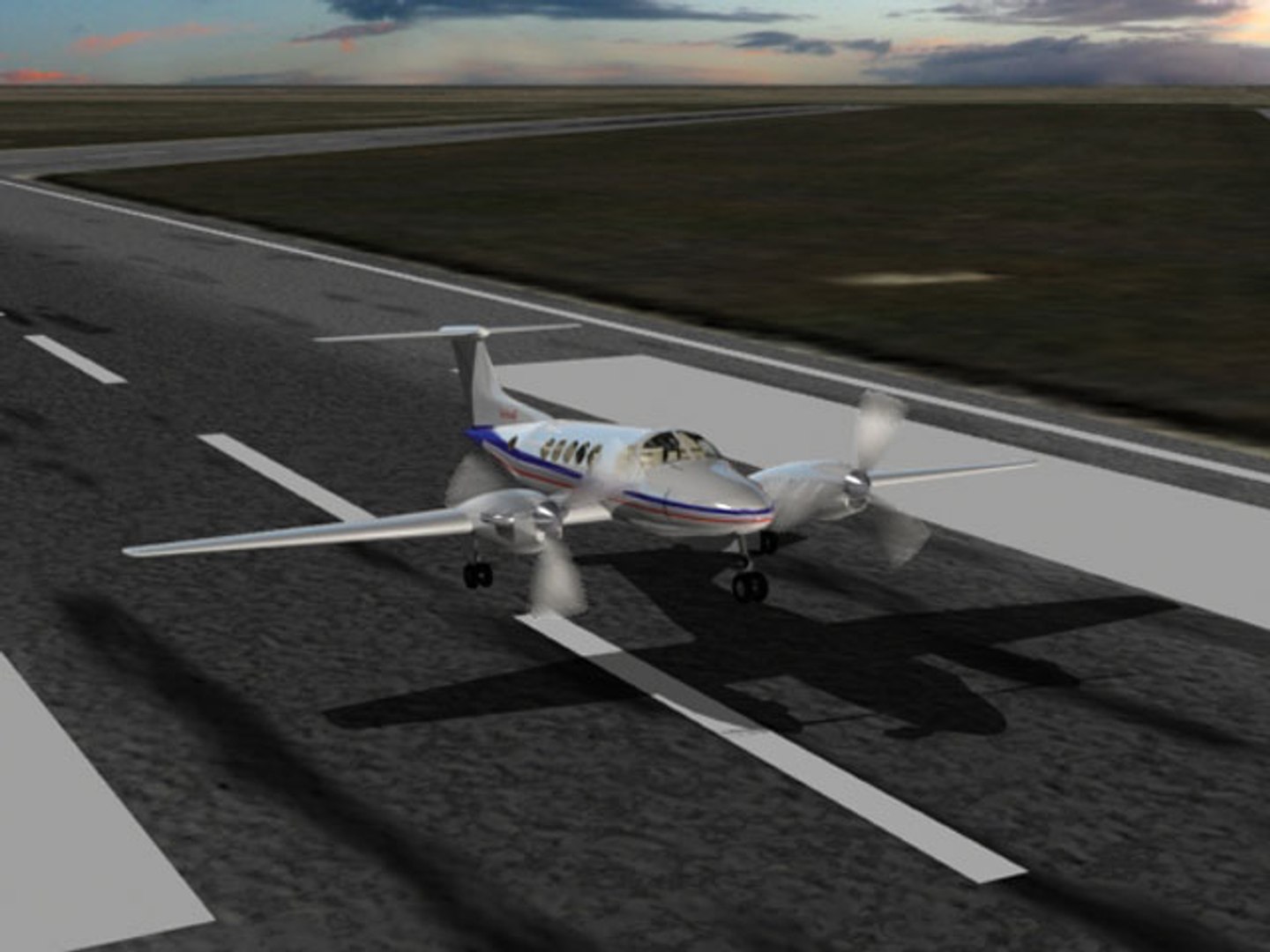 Raytheon Beechcraft King Air 3d Model
