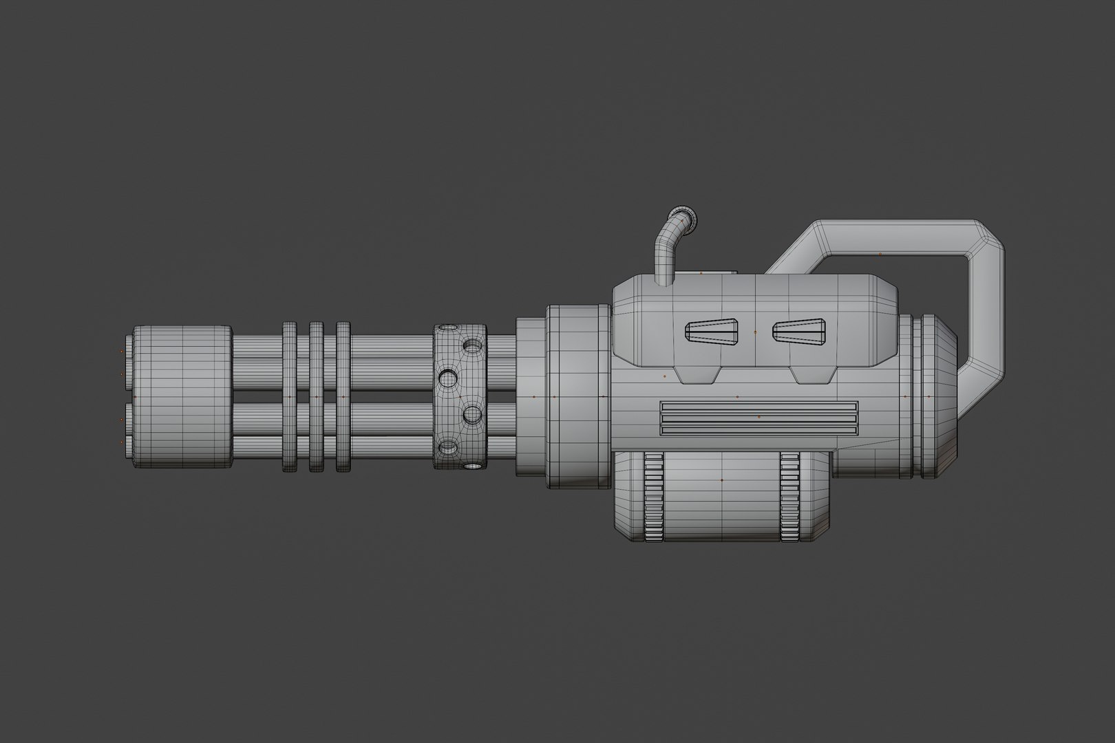 Sci-fi Gatling Gun Model - TurboSquid 2243833