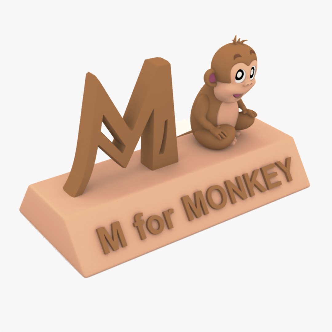3D M Monkey - TurboSquid 1690725