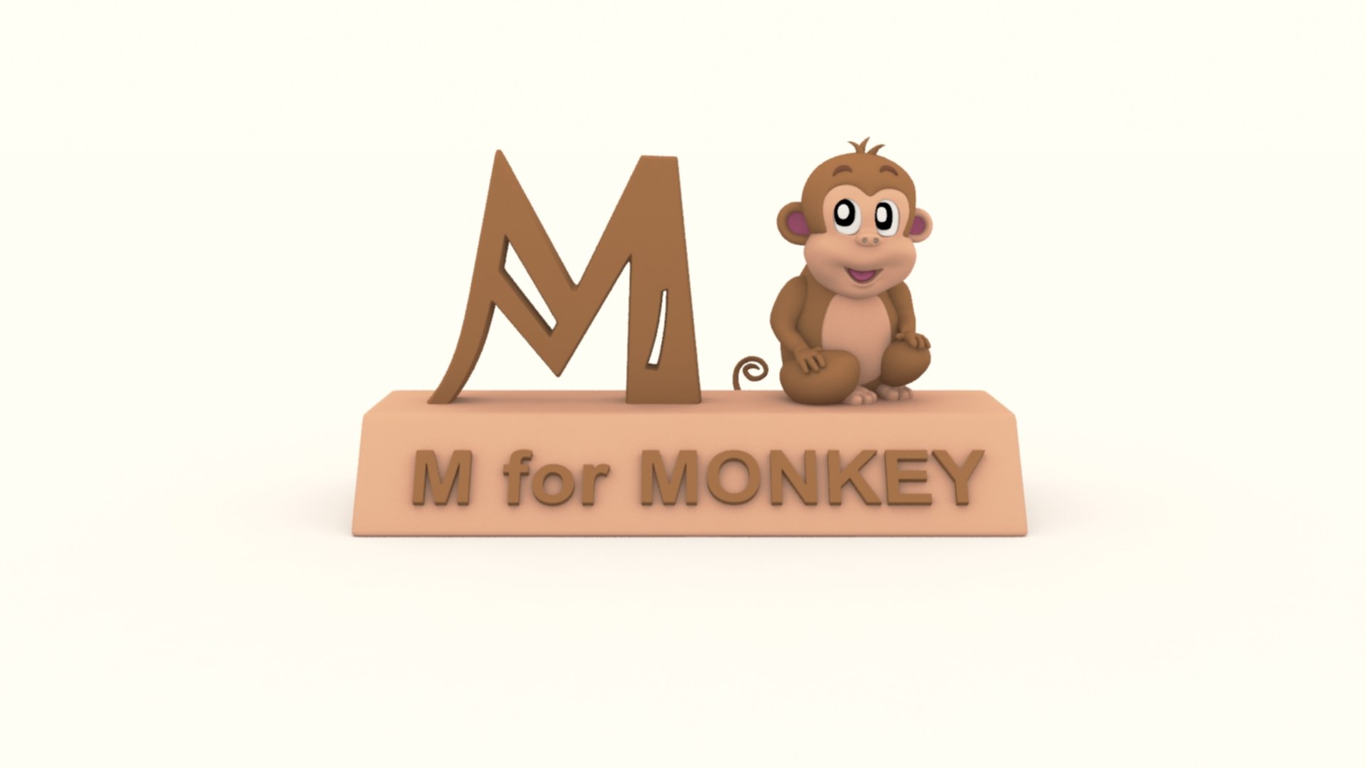 3D M Monkey - TurboSquid 1690725