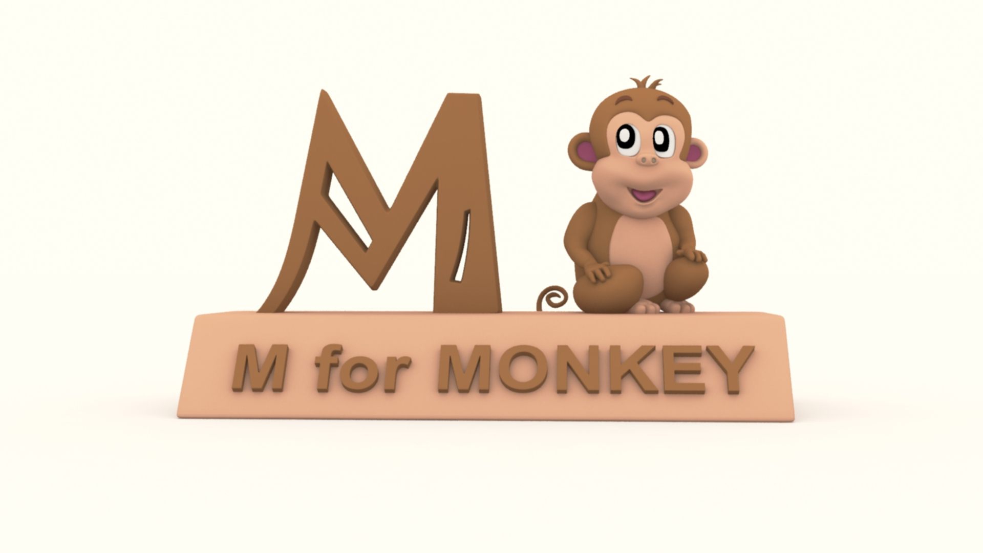 3D M Monkey - TurboSquid 1690725