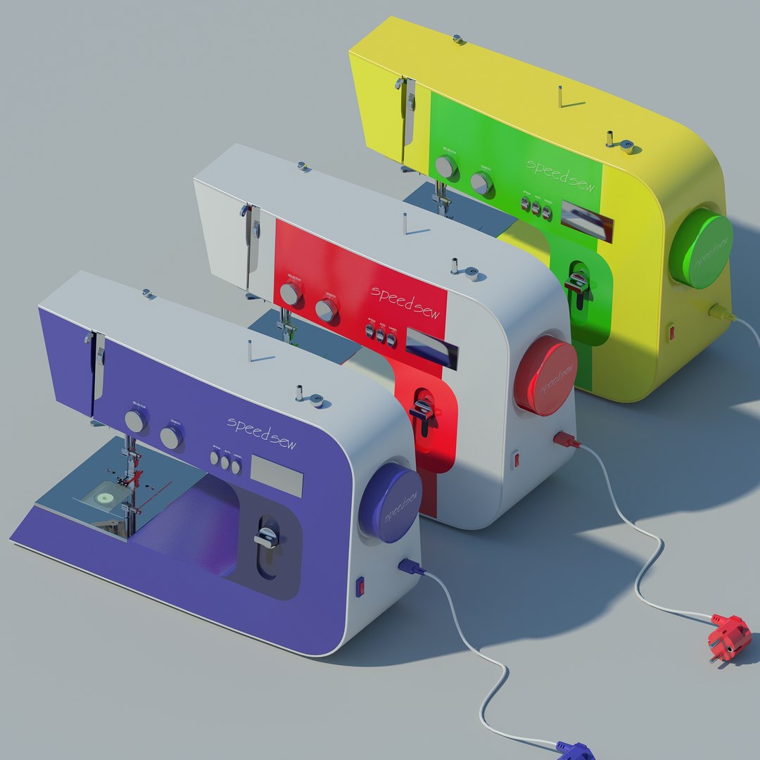 3D new sewing machine - - TurboSquid 1615780
