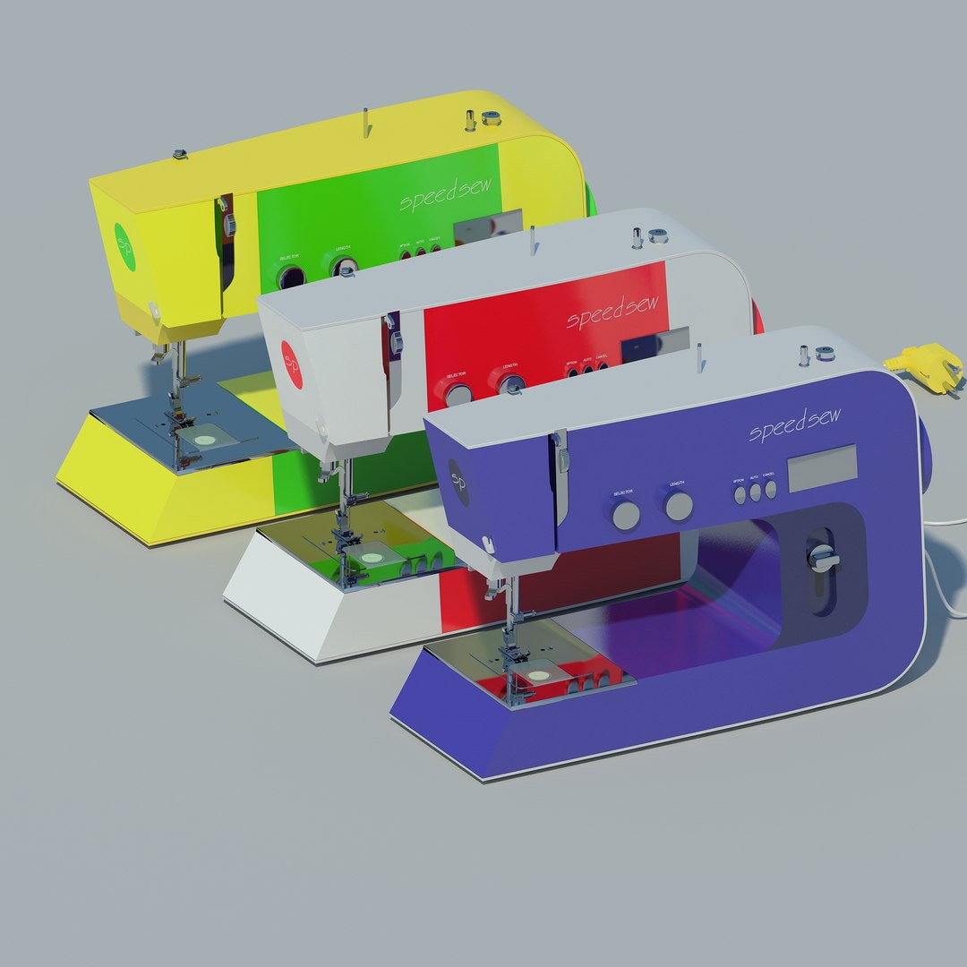 3D new sewing machine - - TurboSquid 1615780