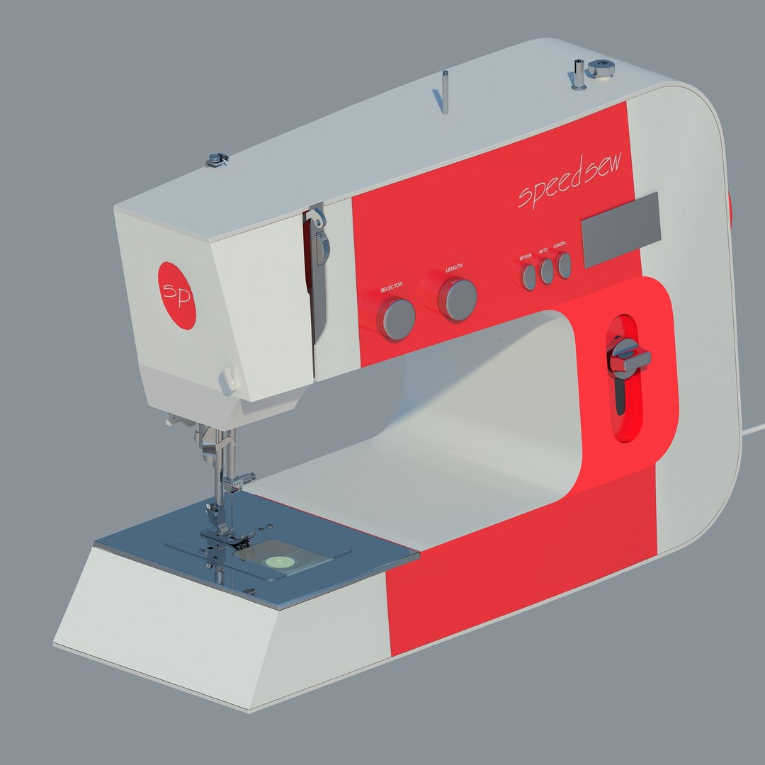 3D new sewing machine - - TurboSquid 1615780