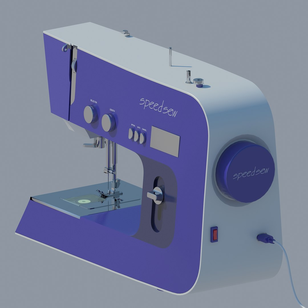 3D new sewing machine - - TurboSquid 1615780