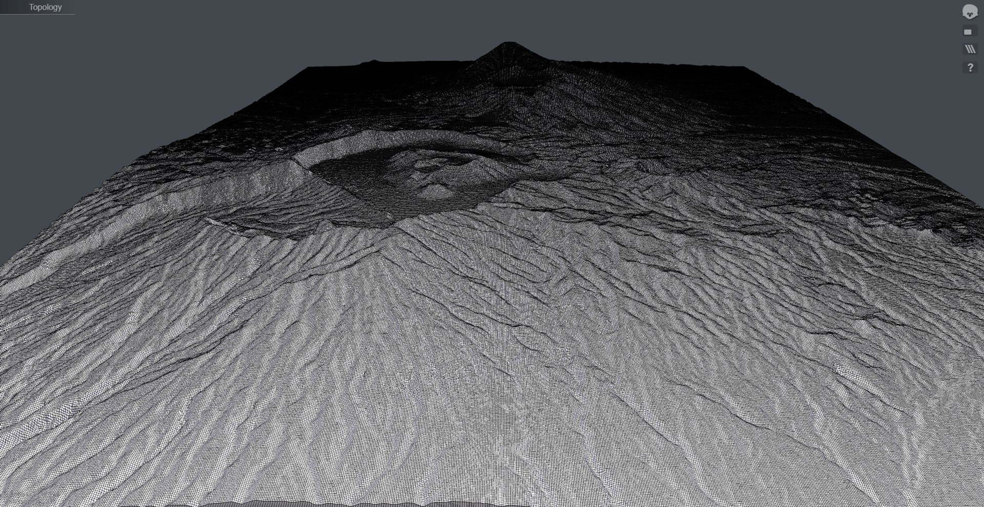 3D Mountain Landscape Volcano Merapi In Indonesia Model - TurboSquid ...