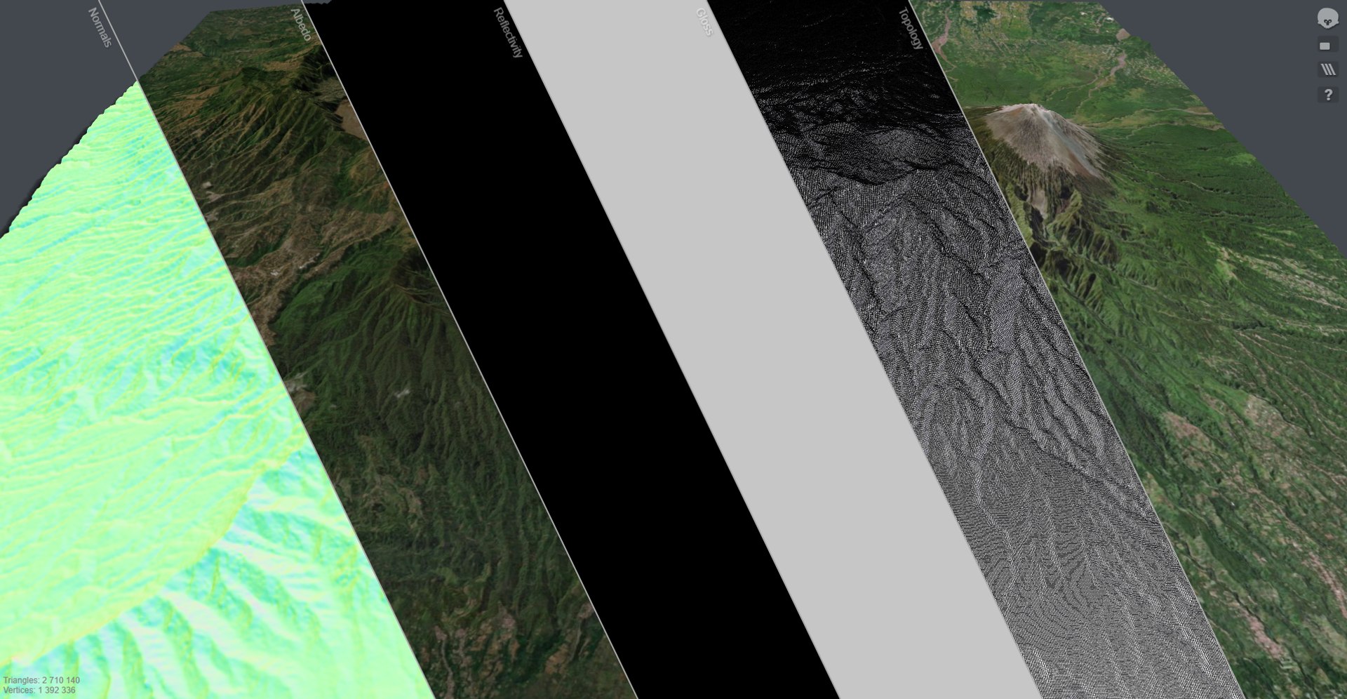 3D Mountain Landscape Volcano Merapi In Indonesia Model - TurboSquid ...
