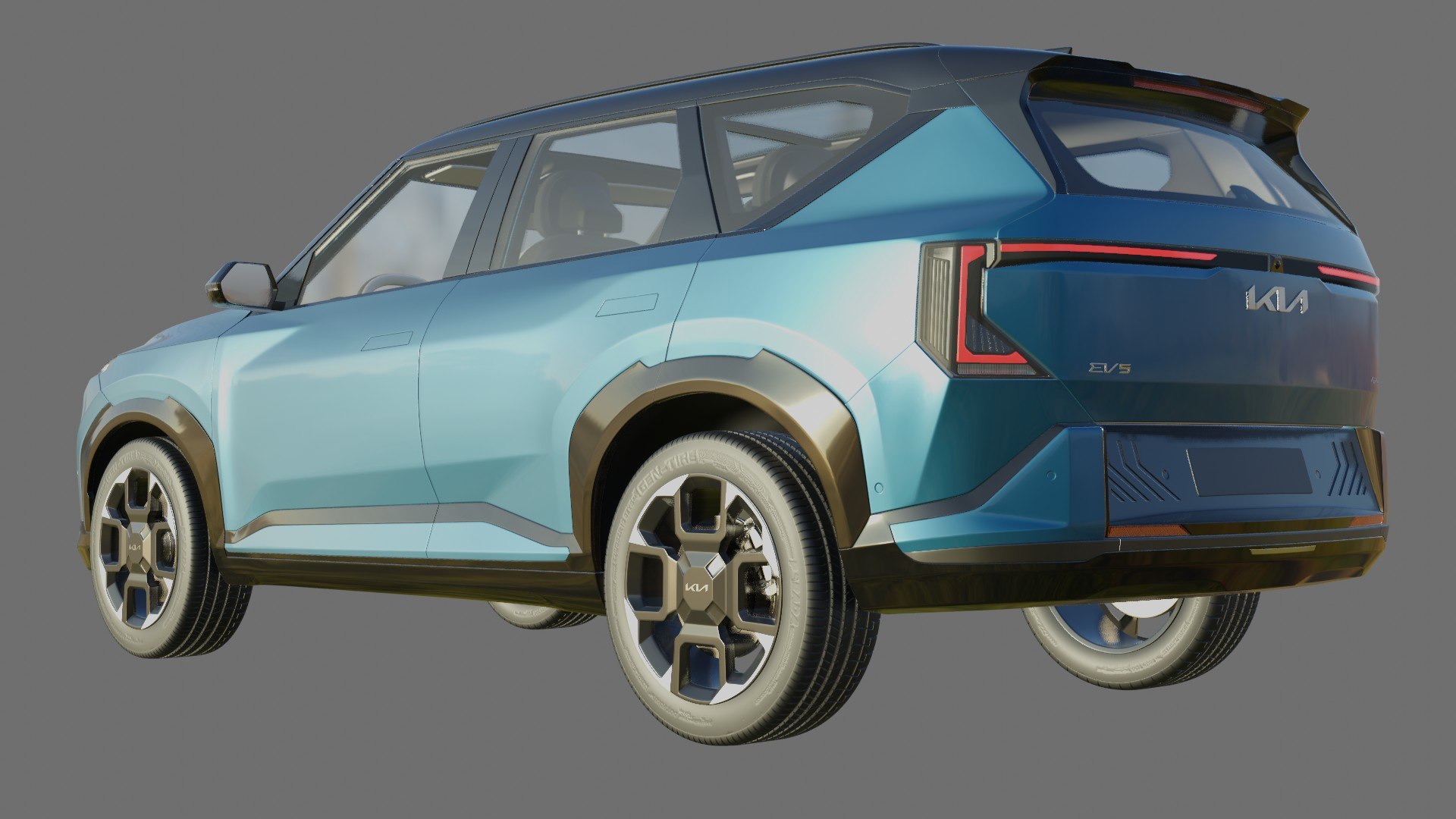 3D Kia EV5 GT-line 2026 With Interior - TurboSquid 2444820