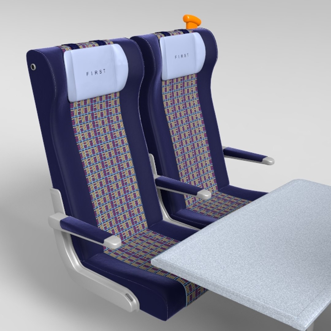 3d Model Train Seat