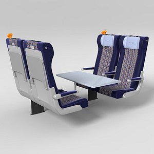 3d Train Seat