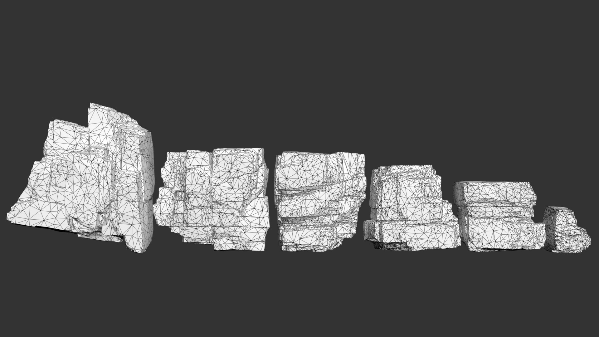 6 Modular Cliff Rocks - 240809 3D Model - TurboSquid 2266190