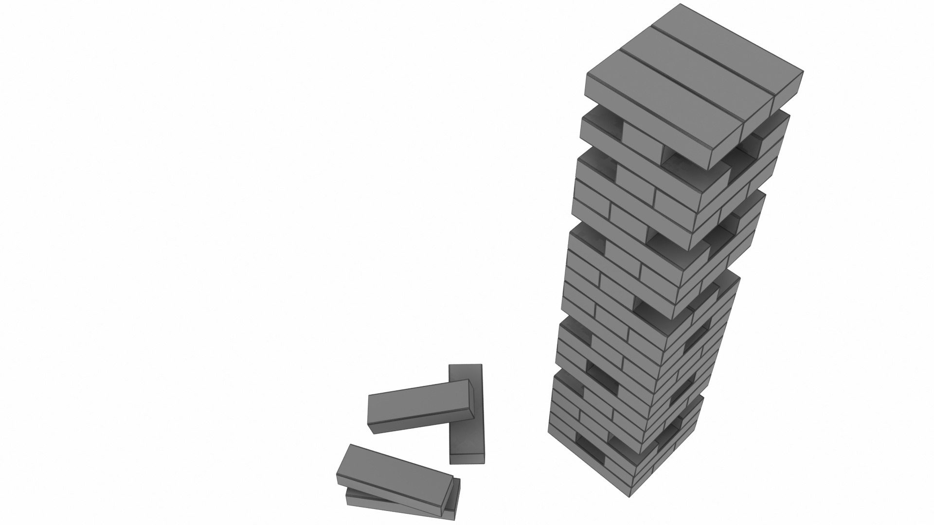 3D Model Jenga - TurboSquid 1503531