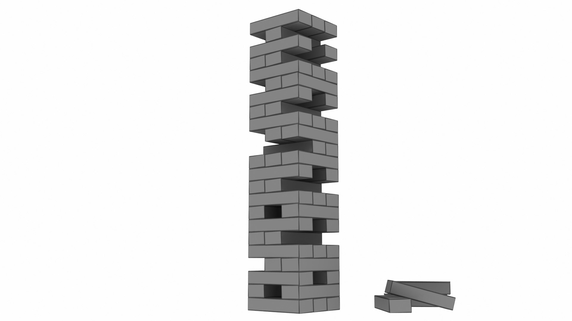 3D Model Jenga - TurboSquid 1503531