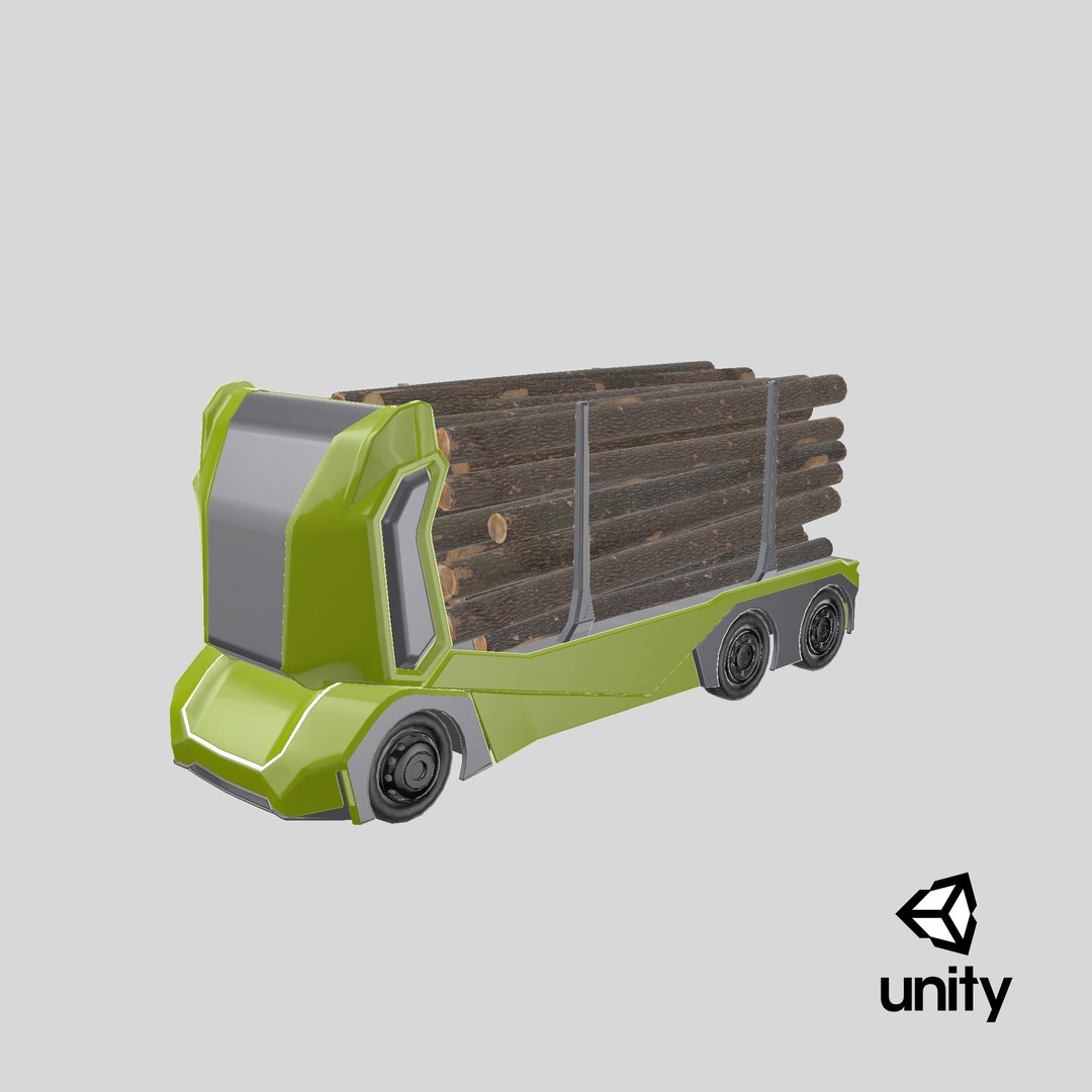 Self driving logging truck 3D model - TurboSquid 1636811