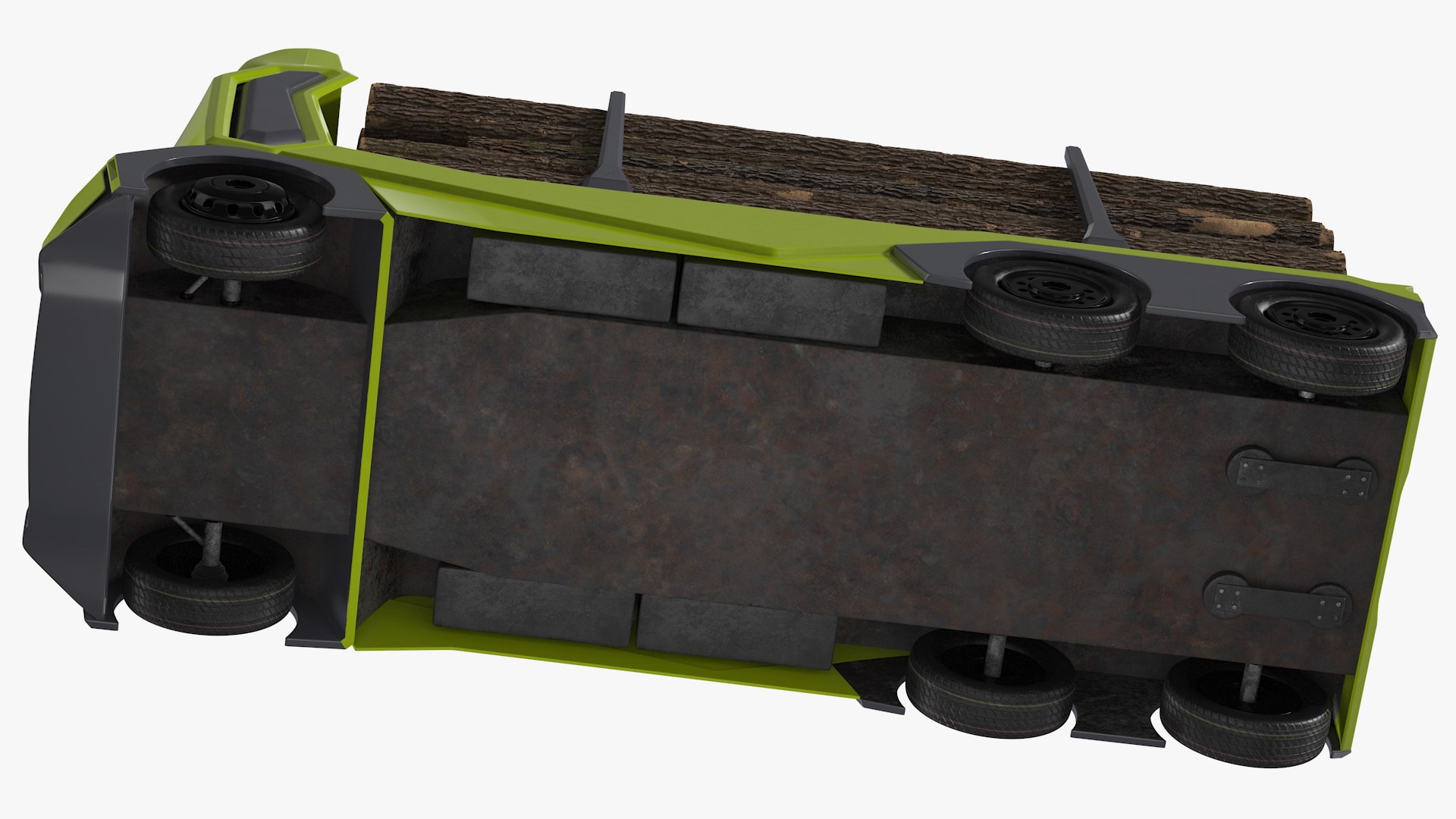 Self driving logging truck 3D model - TurboSquid 1636811