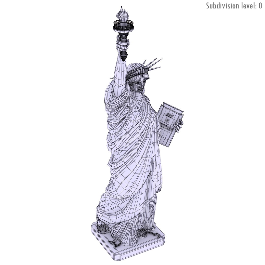 3D The Liberty Statue Model - TurboSquid 2255072