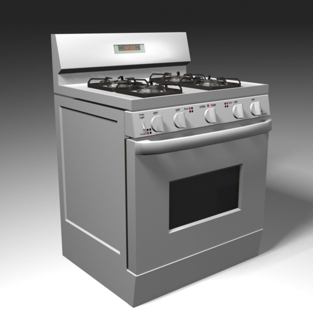 3d Dxf Gas Range