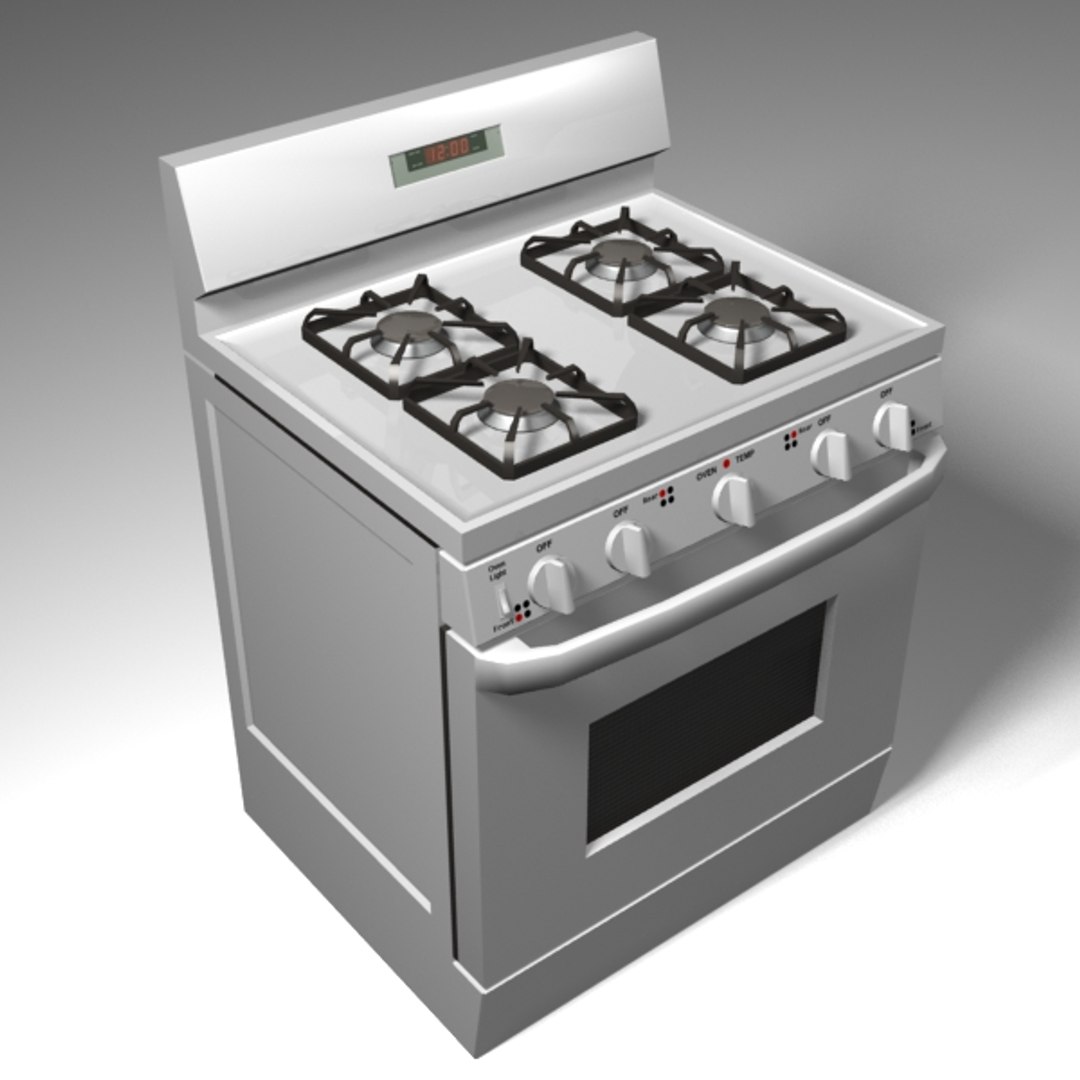 3d Dxf Gas Range